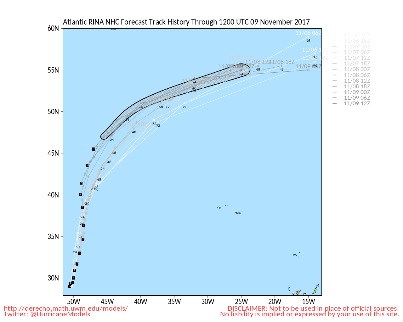 Hurricane Forecast Model Output :: [al192017 Archived Charts]