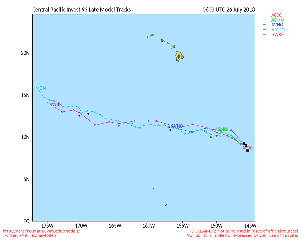Hurricane Forecast Model Output :: [cp932018 Archived Charts]