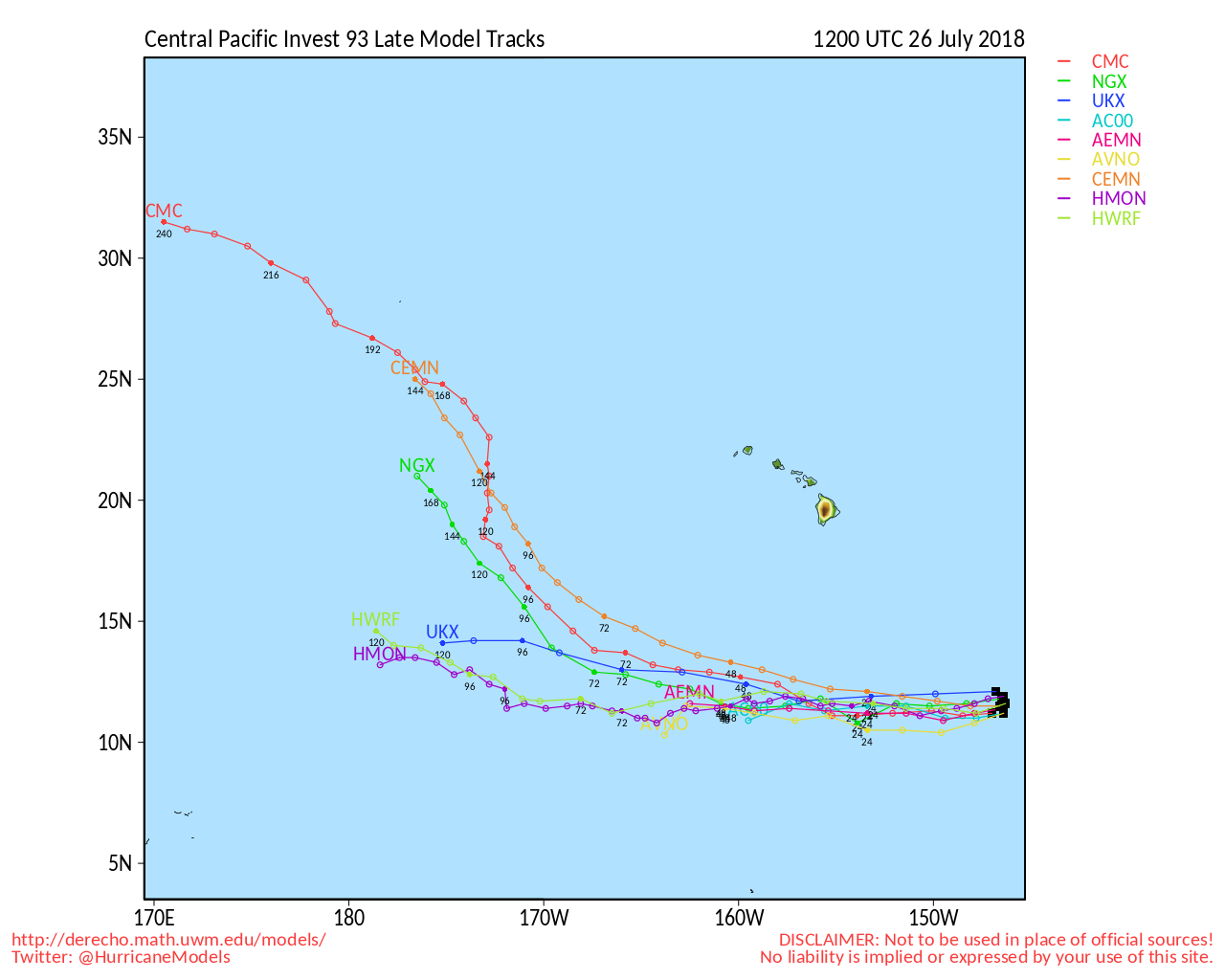 Hurricane Forecast Model Output :: [cp932018 Archived Charts]