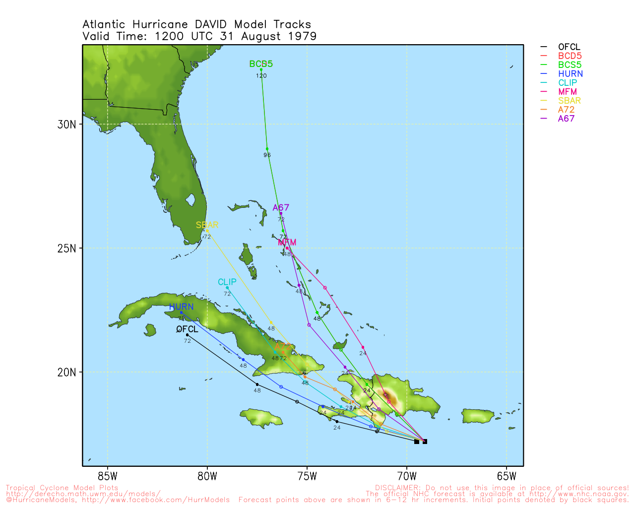 Hurricane Forecast Model Output :: [al091979 Historical Charts]