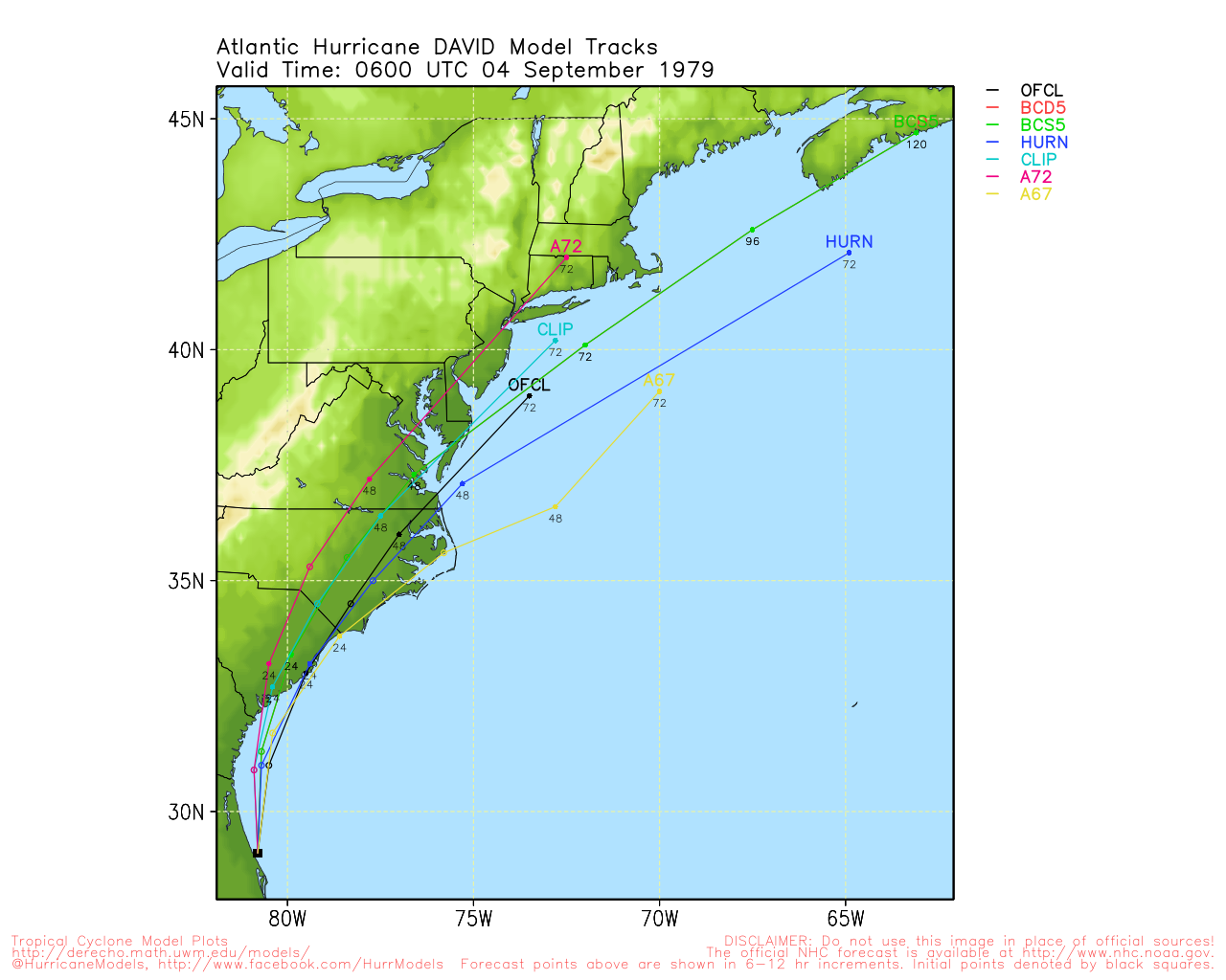 Hurricane Forecast Model Output :: [al091979 Historical Charts]