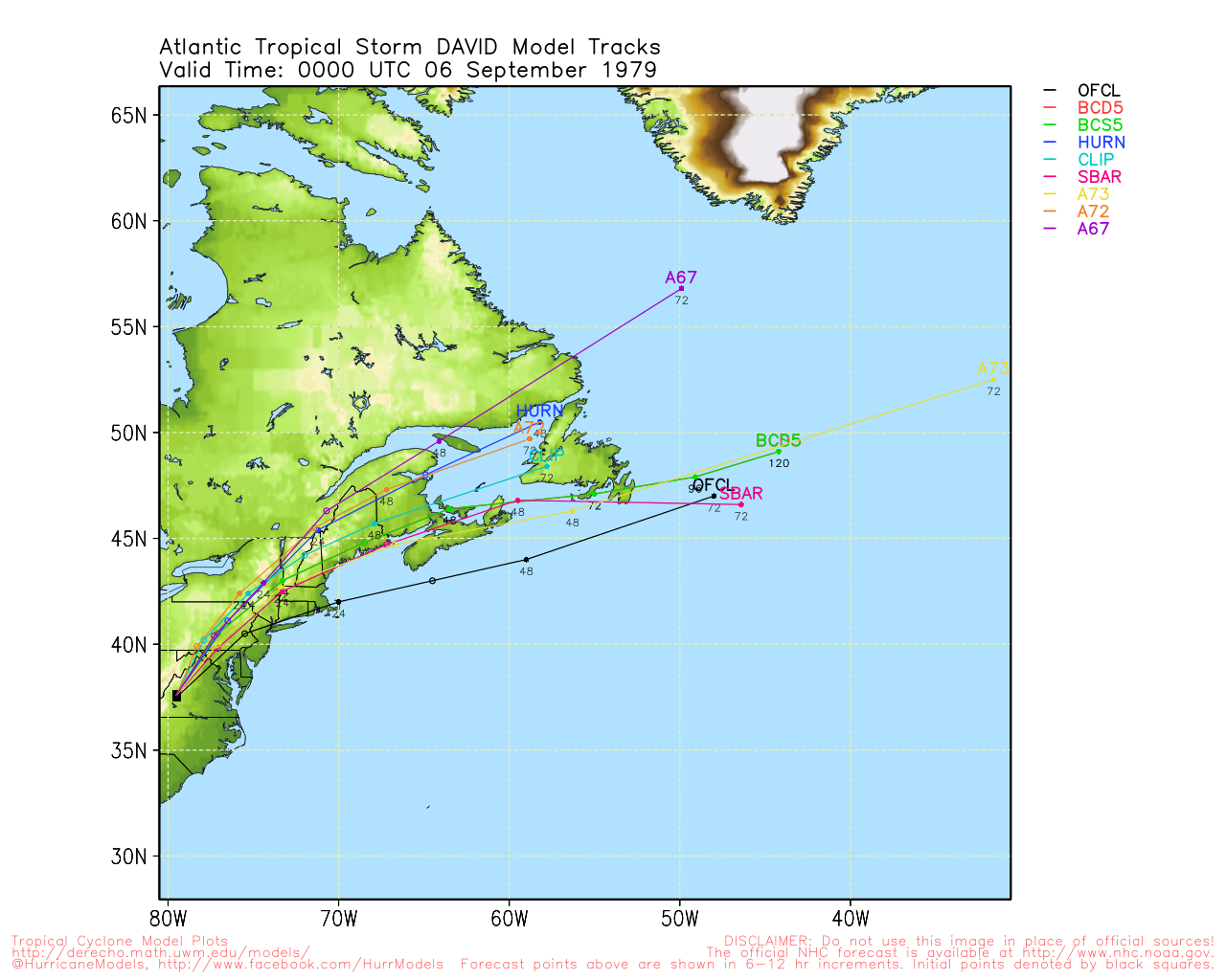 Hurricane Forecast Model Output :: [al091979 Historical Charts]