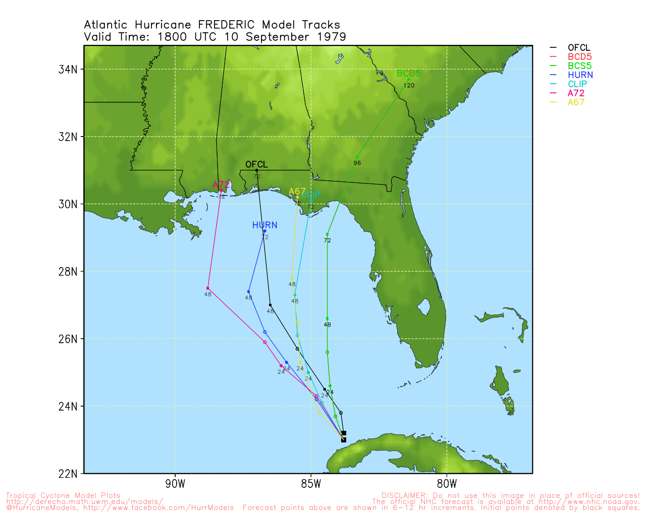 Hurricane Forecast Model Output :: [al111979 Historical Charts]