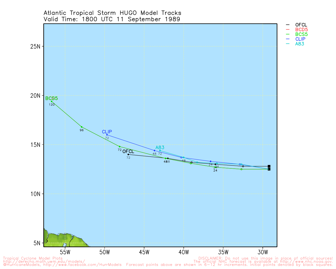 Hurricane Forecast Model Output :: [al111989 Historical Charts]